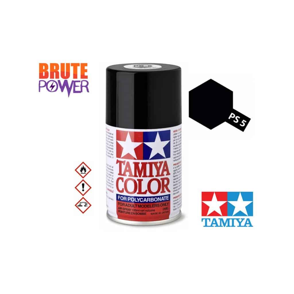 Pintura Spray Tamiya PS-5 negro 86005 - Brutepower