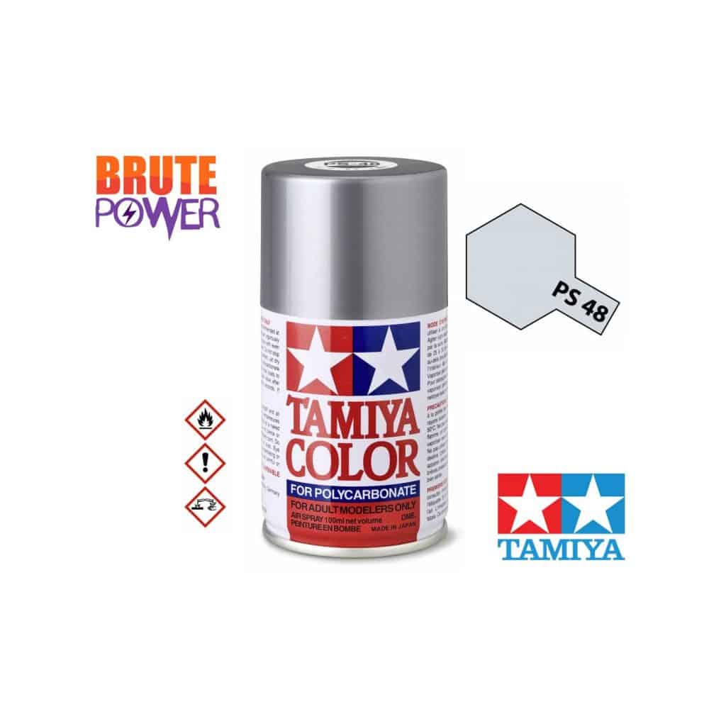 Pintura Spray Tamiya PS-48 gris cromado 86048 - Brutepower