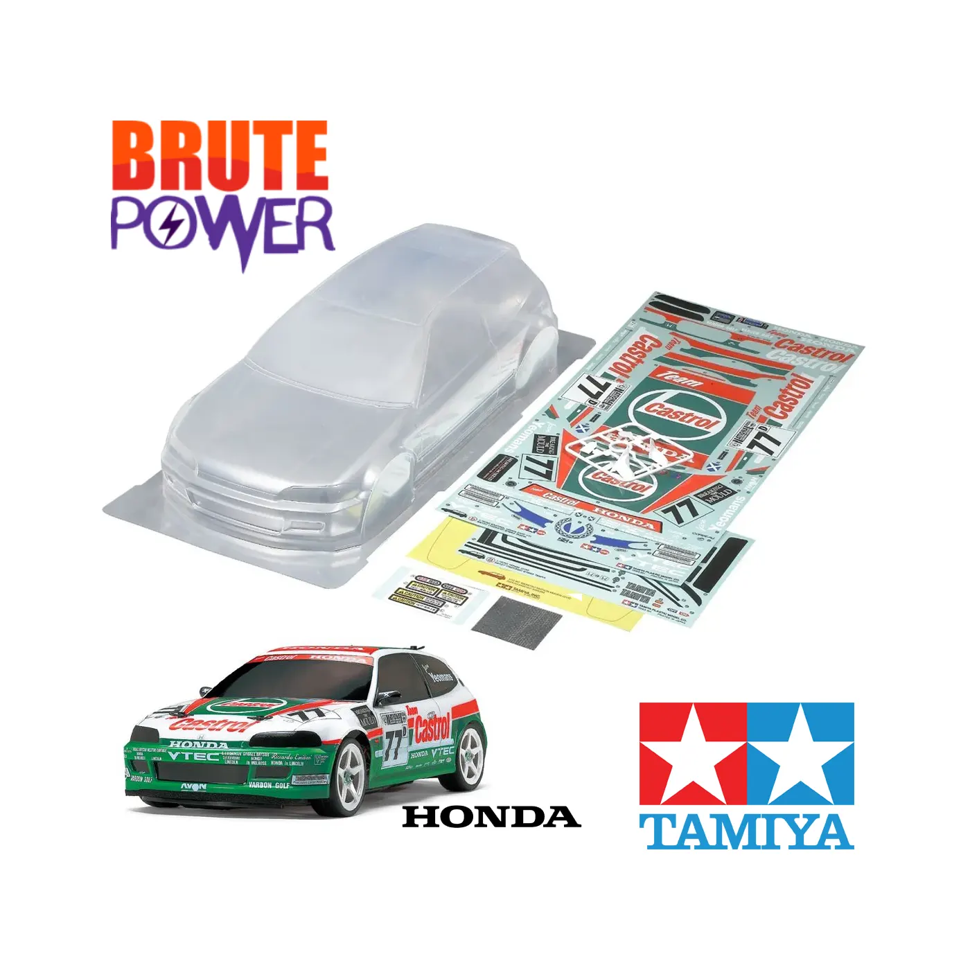 Carrocería Tamiya Honda Civic VTi - Brutepower