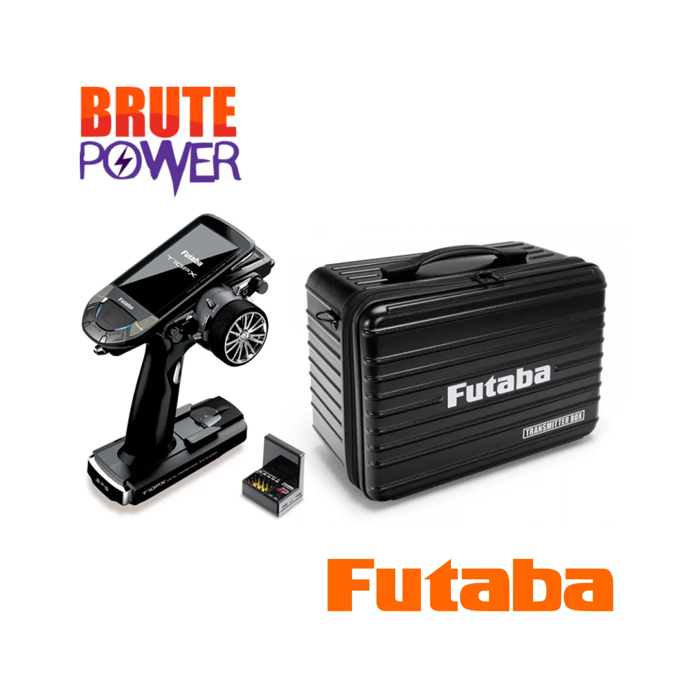 Futaba 10PX + receptor y maleta - Brutepower